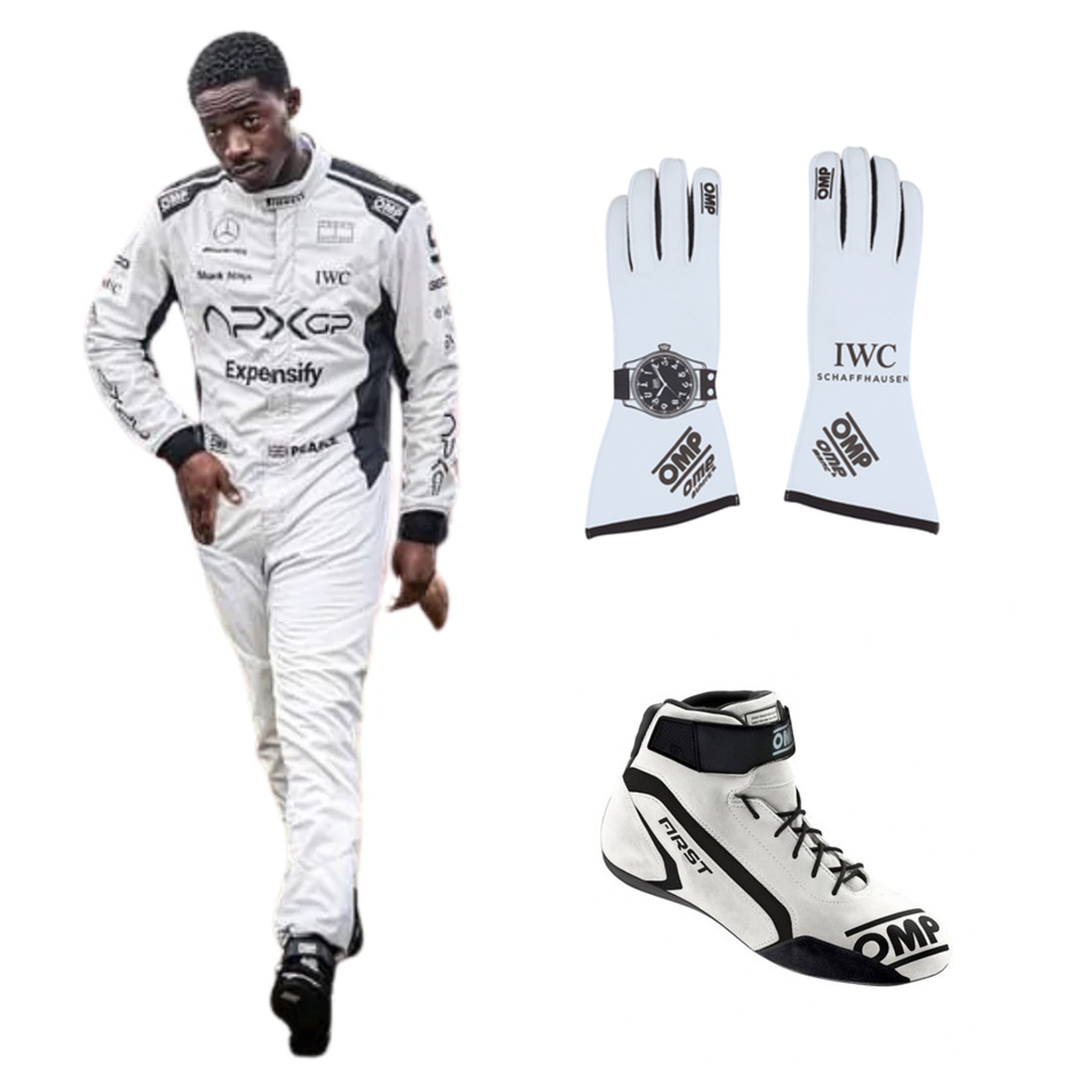 F1 APX Grand Prix Damson Idris Racing Suit + Shoes & Gloves | Free ...